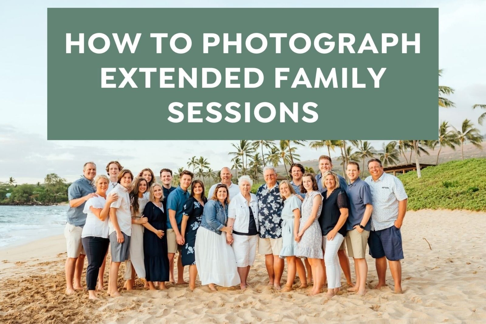 For Photographers: How to Photograph Extended Family Sessions - Hawaii ...